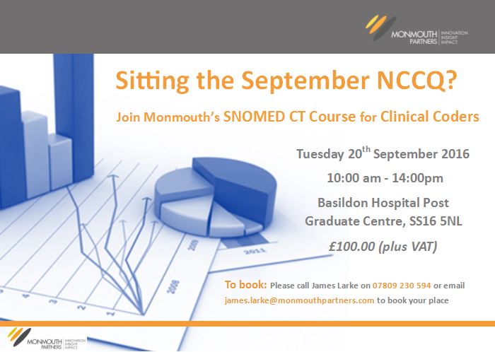 Sitting the NCCQ exam? Join Monmouth's SNOMED CT course for clinical ...
